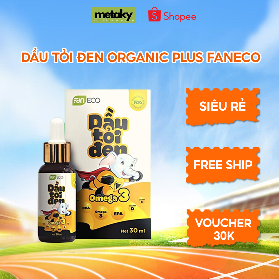 DẦU TỎI ĐEN ORGANIC PLUS FANECO 30ML / DẦU TỎI ĐEN OMEGA 3 FANECO ...