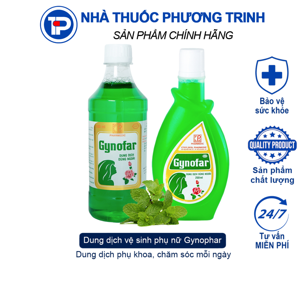 (Che tên) Dung dịch vệ sinh phụ nữ Gynofar 250-500ml | Shopee Việt Nam