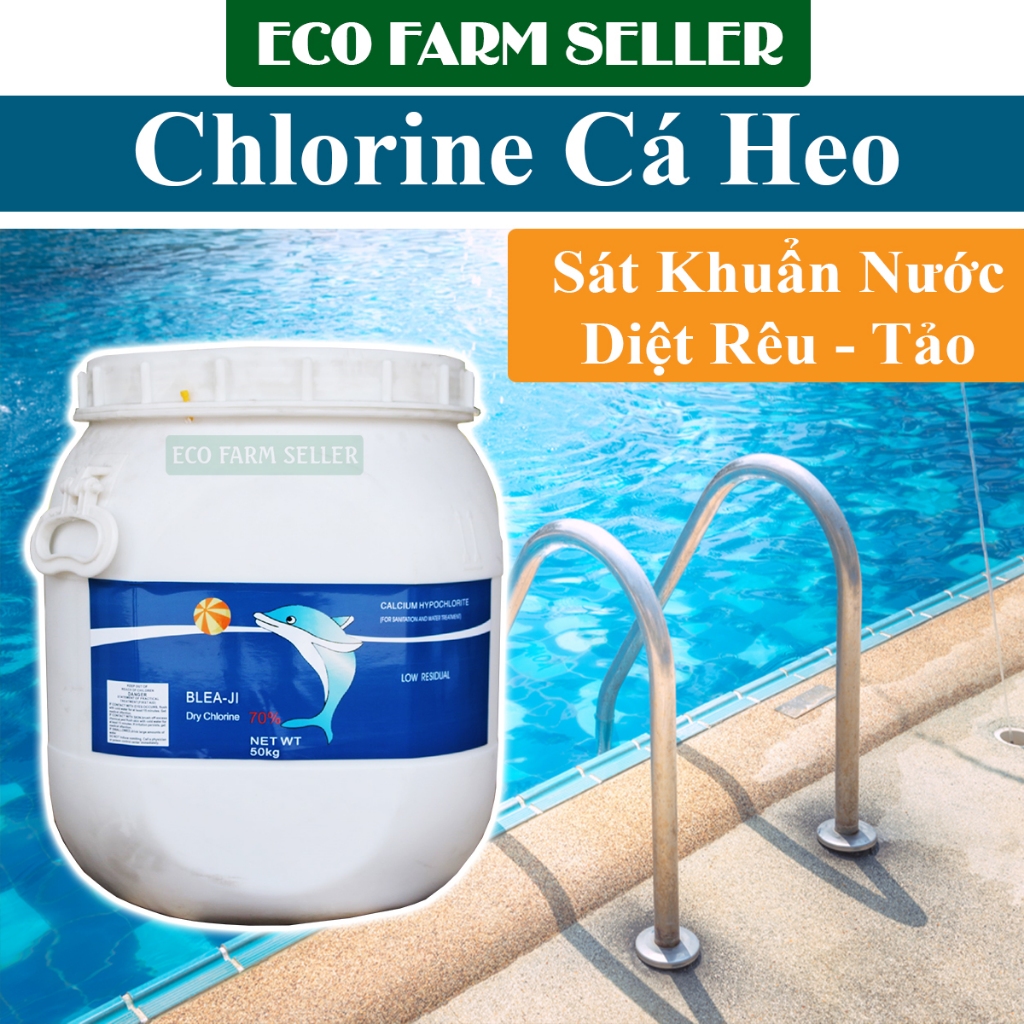 1 Kg Super Chlor Cá Heo Xử Lý Nước Hồ Bơi Và Tẩy Rong Rêu | Shopee Việt Nam
