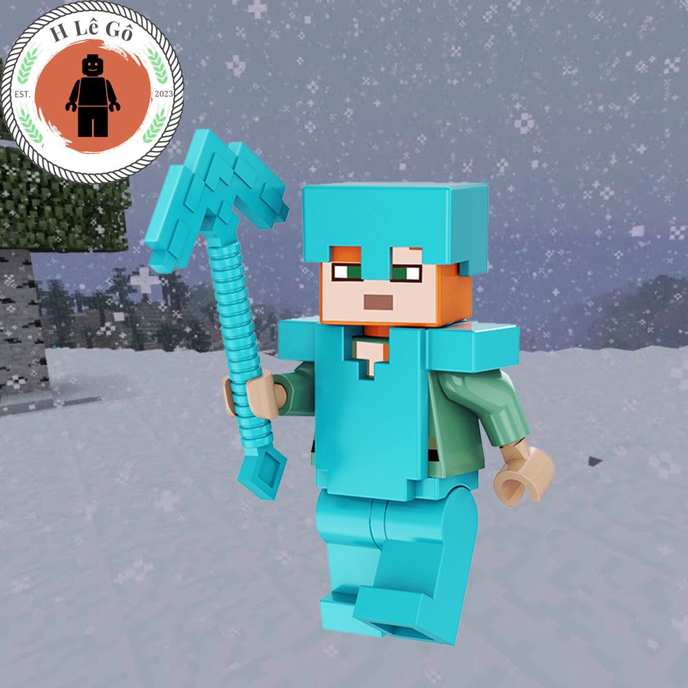 Alex mặc Giáp Kim Cương Minecraft Alex full Diamond Armor hàng mới Full ...