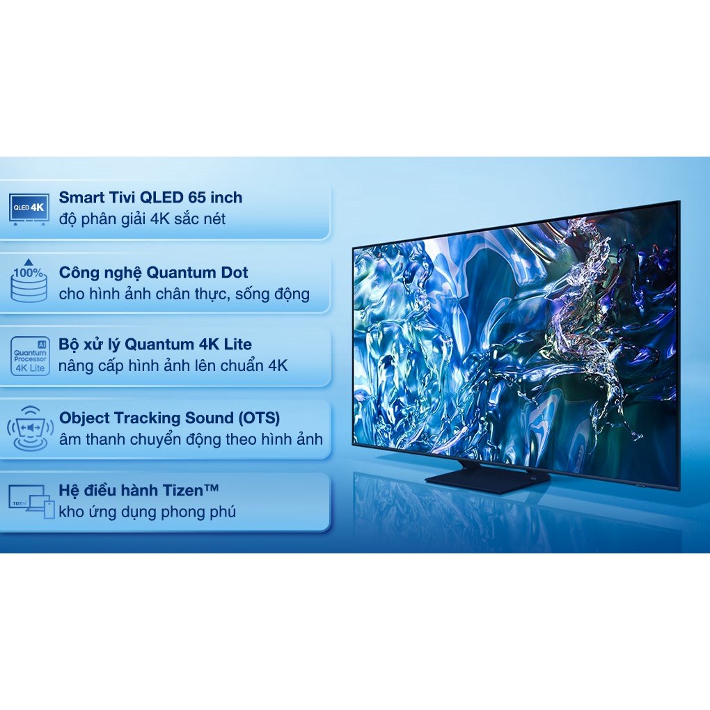 Smart Tivi QLED Samsung 4K 65 inch QA65Q60D 2024 - Điện Máy Kho Rẻ | Shopee Việt Nam