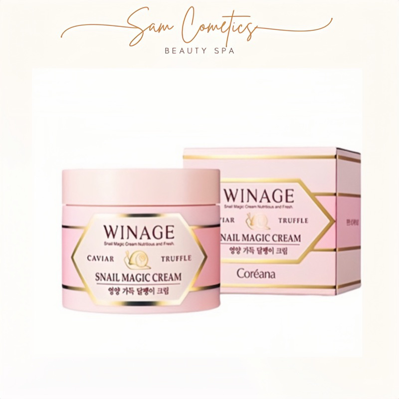 Kem Dưỡng Trắng Da Chống Lão Hoá Ốc Sên Coreana Winage Snail Magic ...