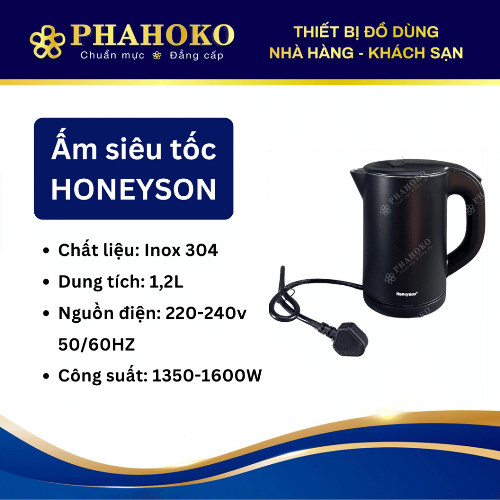ẤM SIÊU TỐC HONEYSON DUNG TÍCH 1,2L | Shopee Việt Nam