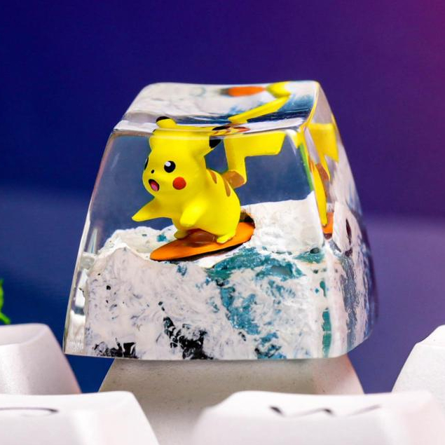 Nút bàn phím Pikachu lướt sóng siêu dễ thương, nút bàn phím lẻ Pokemon ...