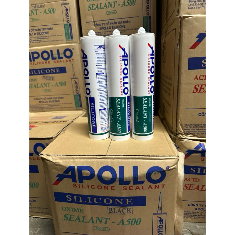 Keo silicon Apolo A500 (Đen Trắng Đục Xám nhạt) | Shopee Việt Nam