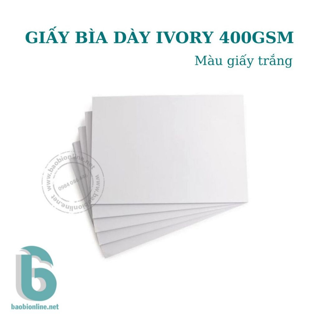[GIẤY IVORY A3, A4, A5] XẤP 100 TỜ GIẤY IVORY ĐỊNH LƯỢNG 400 GSM DÀY ...