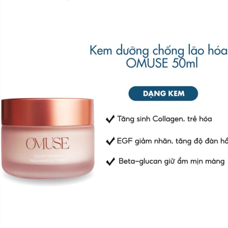 Kem dưỡng da OMUSE Secret Timeless Cream chống lão hóa, cấp ẩm, tăng ...