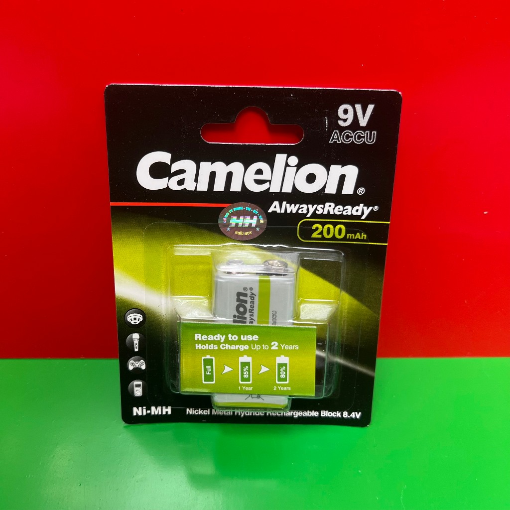 Pin Sạc 9v vuông Camelion 200mAh chính hãng - Vỉ 1 viên | Shopee Việt Nam