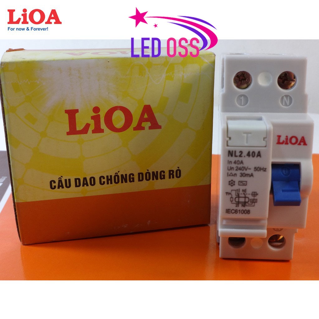 Cầu dao chống giật (APTOMAT) LIOA 25A - 32A - 40A dòng rò 30 mA, loại 2 ...