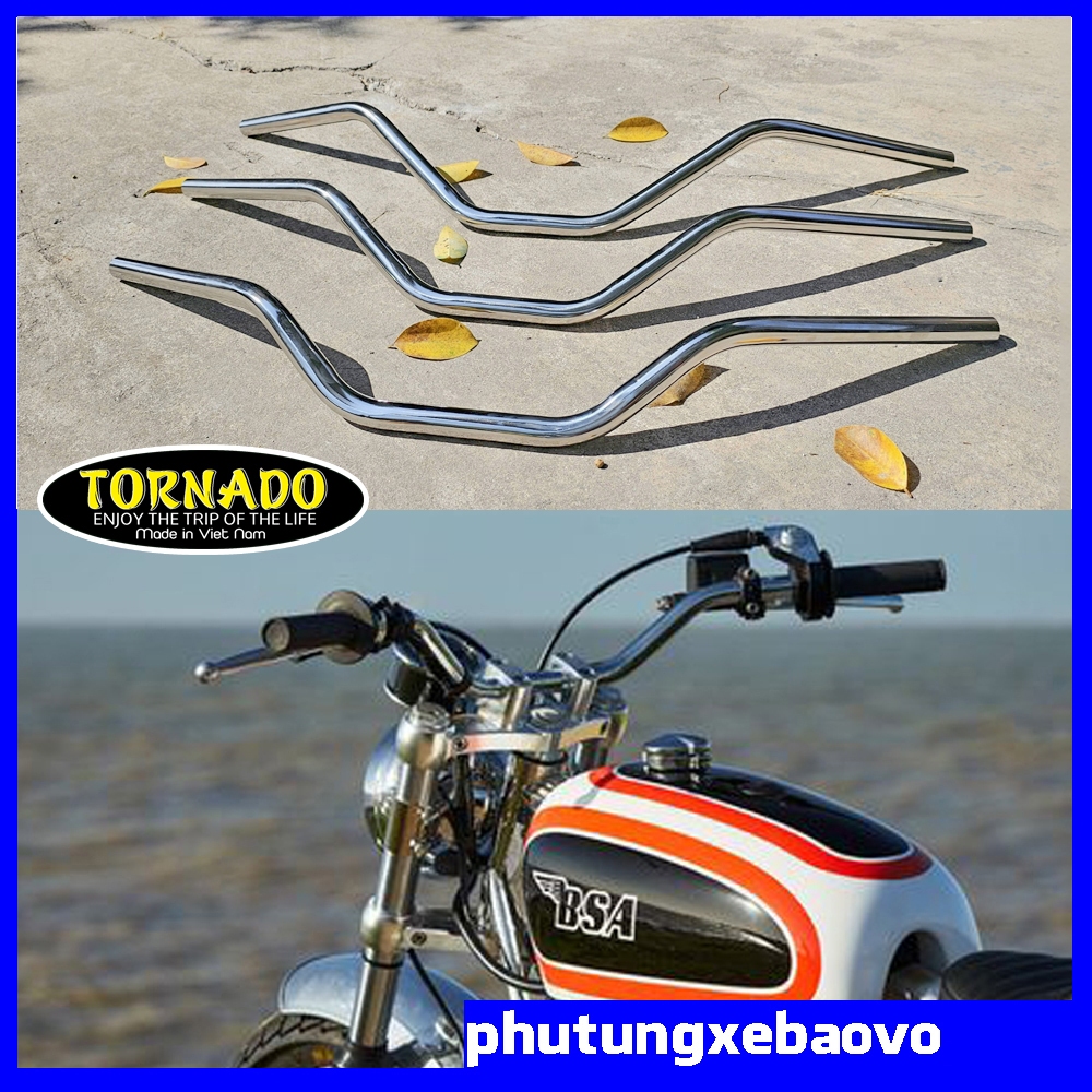 Ghi đông xe máy tracker, scrambler, cào cào, thích hợp độ các dòng xe ...