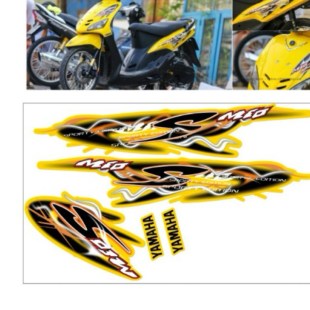 TEM MIO S BẢN LỬA VÀNG ĐEN CAO CẤP, TEM THIẾT KẾ 3 LỚP SIÊU SẮC NÉT ...