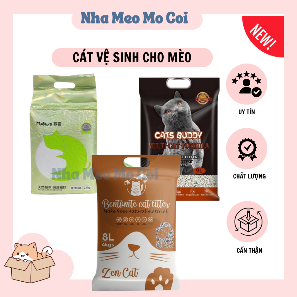 Cát vệ sinh cho Mèo (Buddy Cats, Zen Cats, Moew Cats) | Shopee Việt Nam