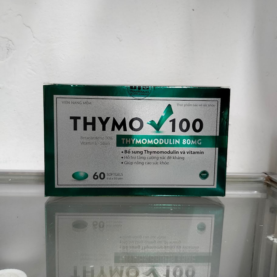 [CHÍNH HÃNG] Viên nang mềm THYMO 100 Mới Thymomodulin 80MG và Vitamin ...