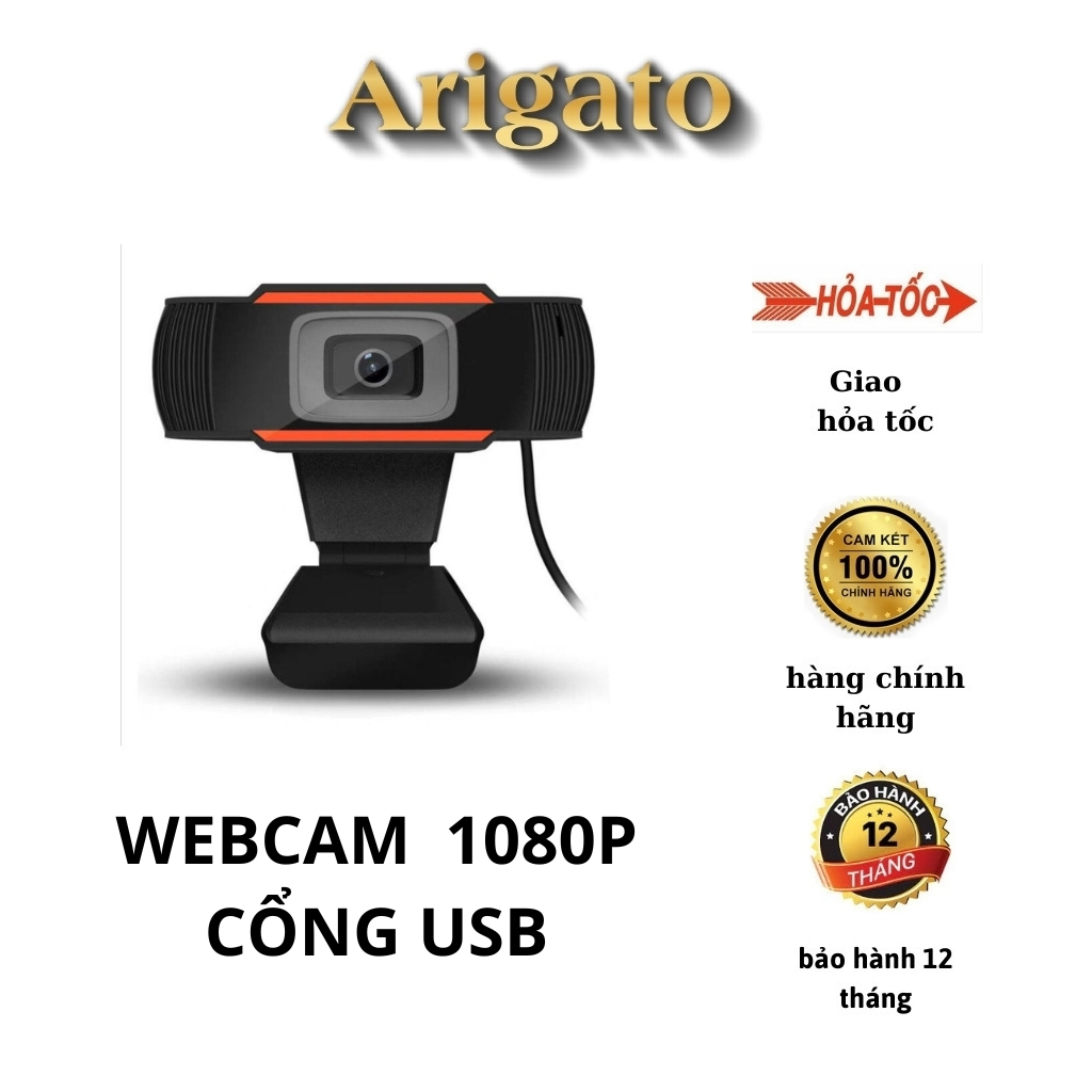 Webcam, Camera Cho PC có mic Full HD 1080p, phục vụ học online hội họp ...