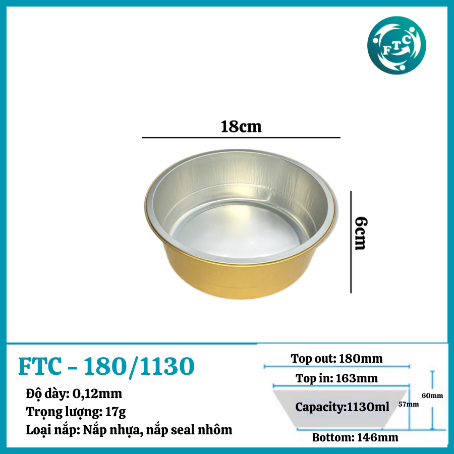 Khay nhôm tròn cao cấp 1130ml | Shopee Việt Nam