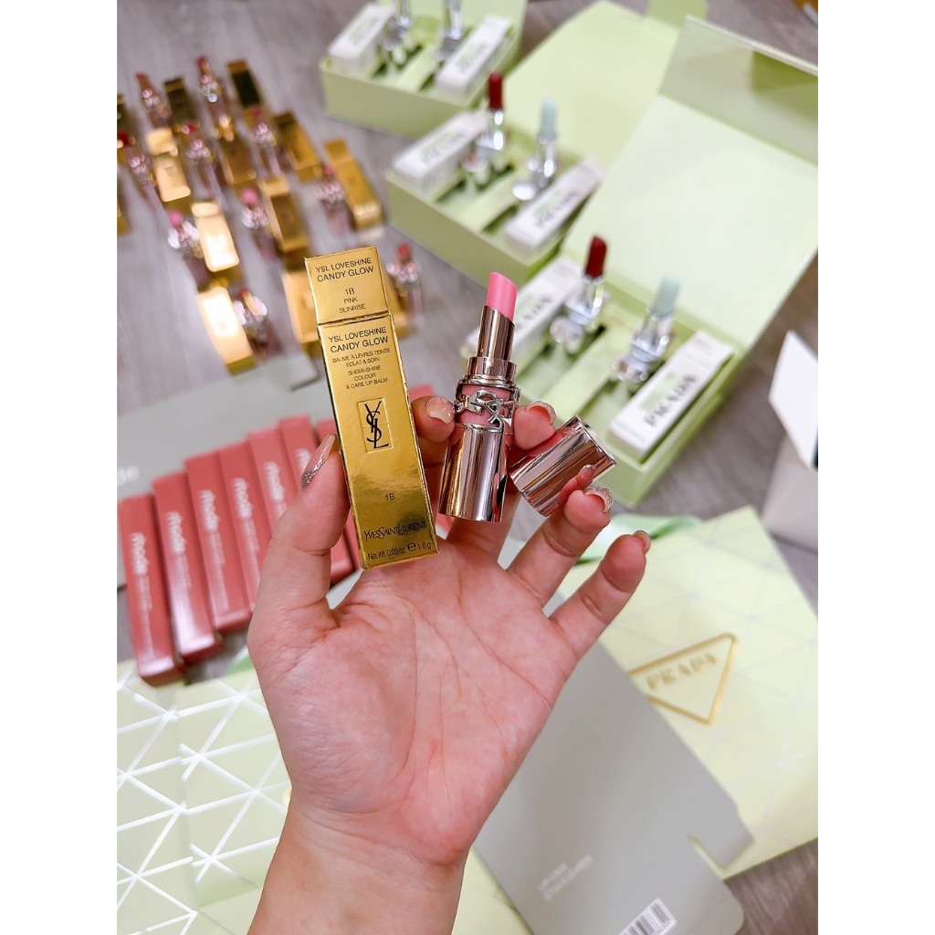 [Mini 1.6gr] Son Dưỡng YSL Love Shine Candy Glow (Vỏ Hồng) | Shopee ...