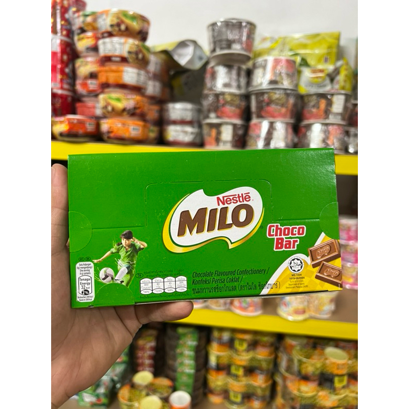 Bánh Chocolate Milo Choco Bar hộp 6gr x 24 thanh Nội Địa Thái Lan ...