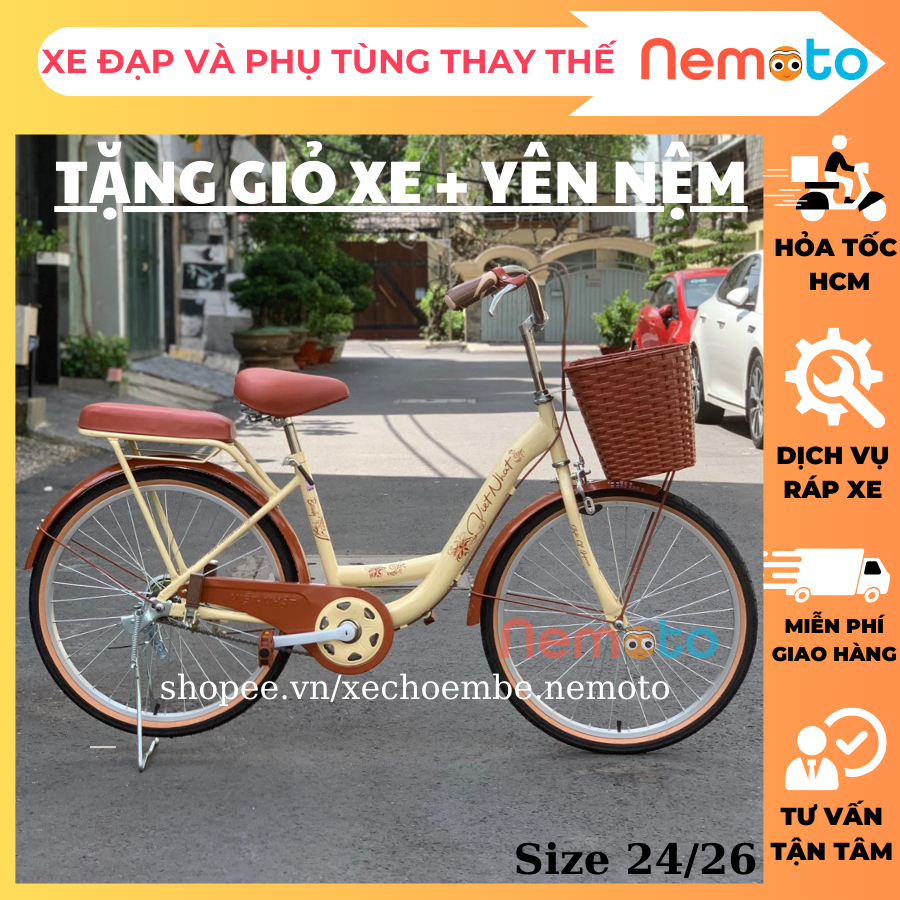 Xe Đạp Mini Việt Nhật Cao Cấp Chính Hãng Size 24 - 26in giá tốt nhất ...