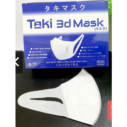 Khẩu Trang 3D Mask TAKI Công Nghệ Nhật (Hộp 50 chiếc) | Shopee Việt Nam