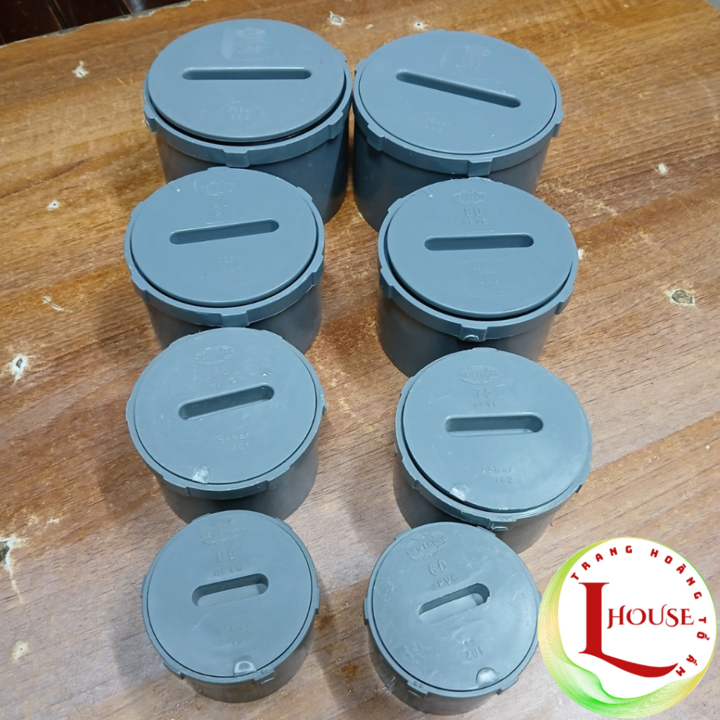 Bịt Xả Thông Tắc PVC, Bịt Thông Tắc PVC Chính Hãng Tiền Phong D60, D75, D90, D110 - L-House Shop ...
