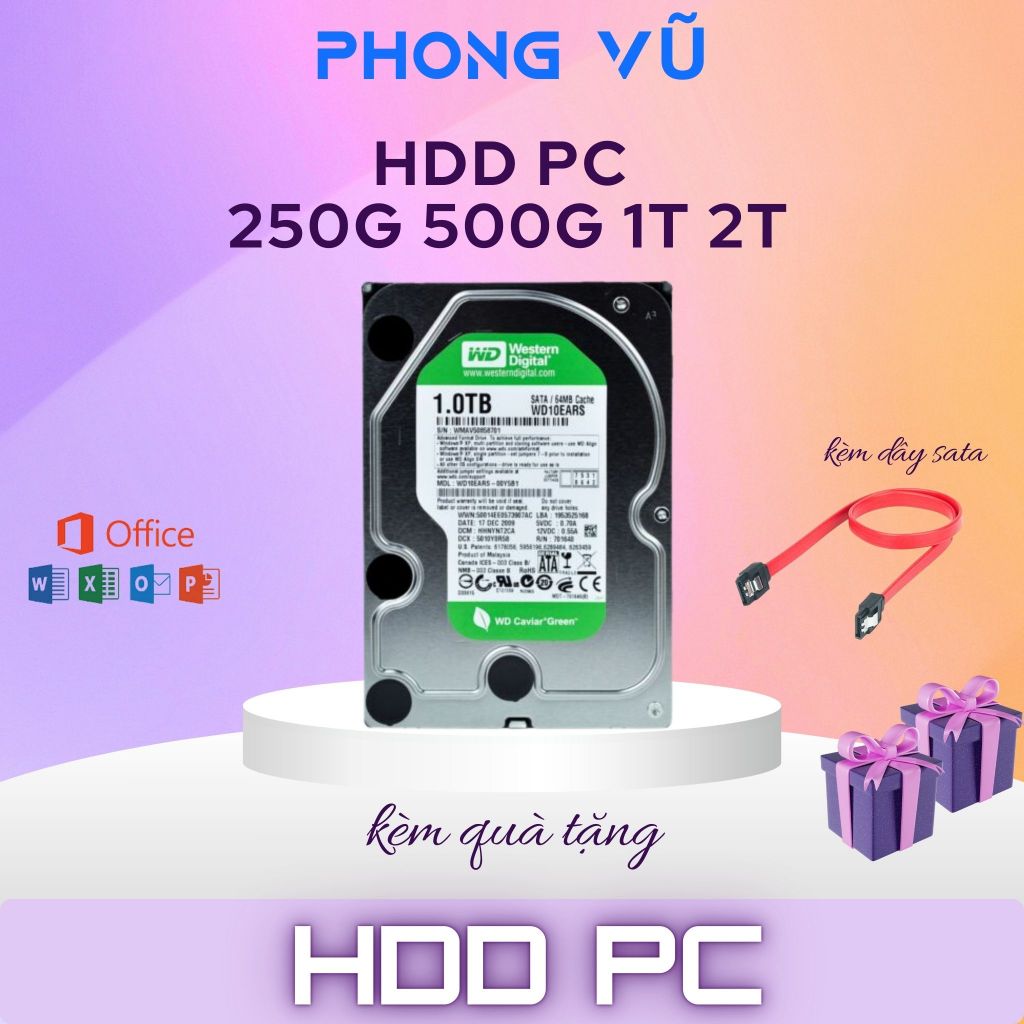 Ổ cứng HDD PC Case 250G 500GB 1TB 2TB 3.5 inch SATA Tháo Máy Sức Khỏe ...