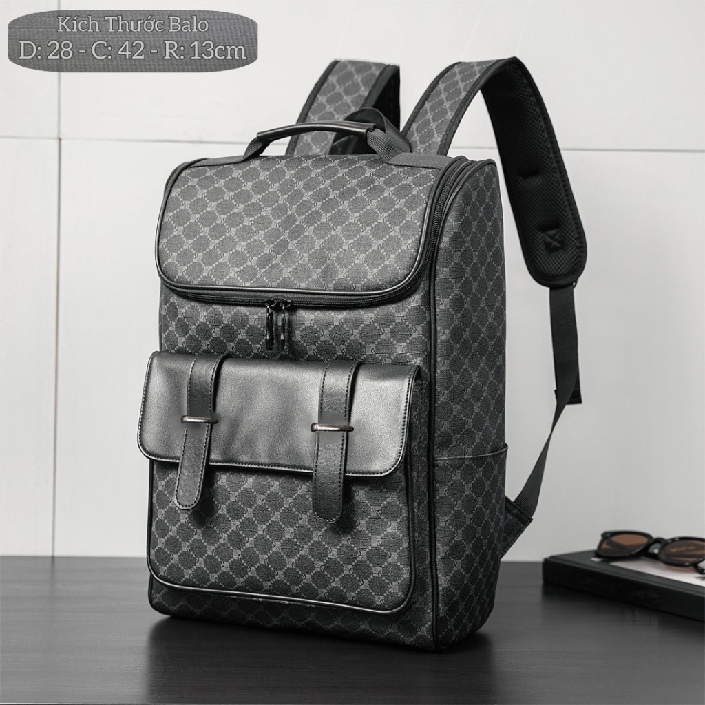 Balo Da LISANGO họa tiết sang trọng BL111.01, Balo đựng Laptop Đa năng ...