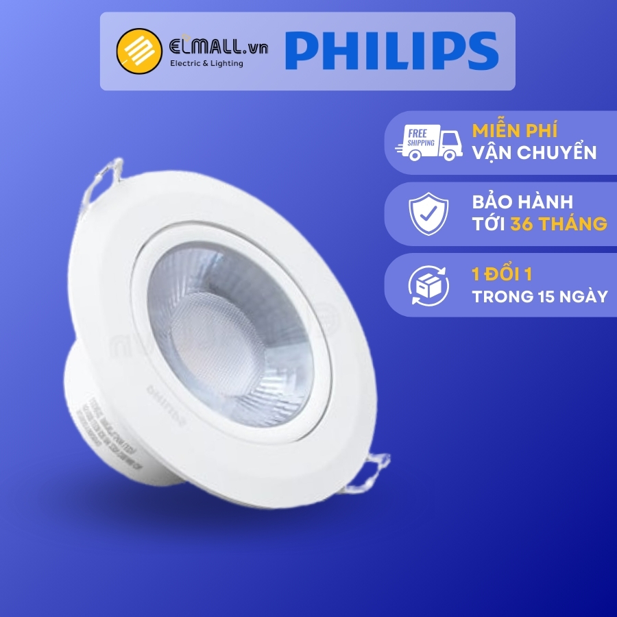 Đèn led spotlight Philips RS100B 6W, 9W, đèn led âm trần chiếu điểm ...