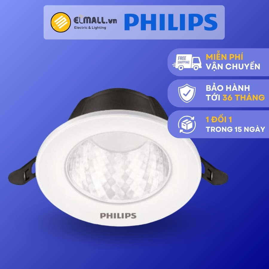 Đèn led âm trần PHILIPS DN350B chỉ số hoàn màu CRI >90 CHÍNH HÃNG | Shopee Việt Nam