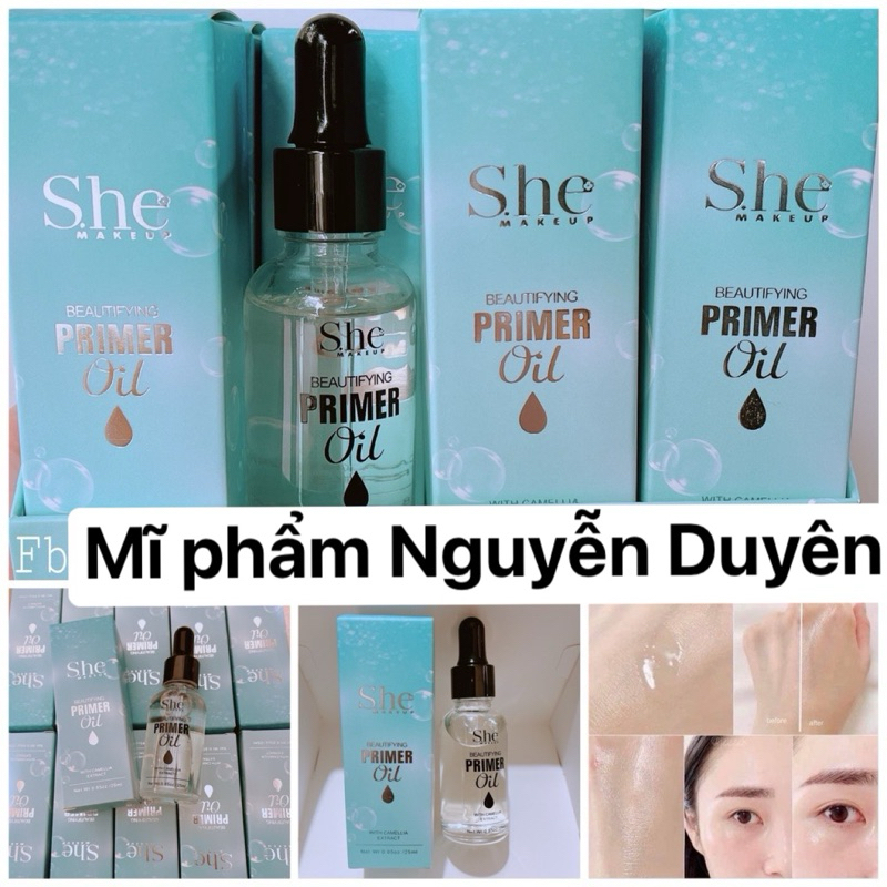 Tinh dầu She Oil Primer Mix Trộn kem nền 25ml chuyên dùng pha Kem Nền ...