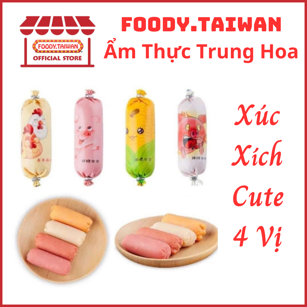 Xúc Xích Kute 4 Vị Ăn Liền - Xúc Xích Ngô - Gà - Heo - Heo Cay - Xúc ...