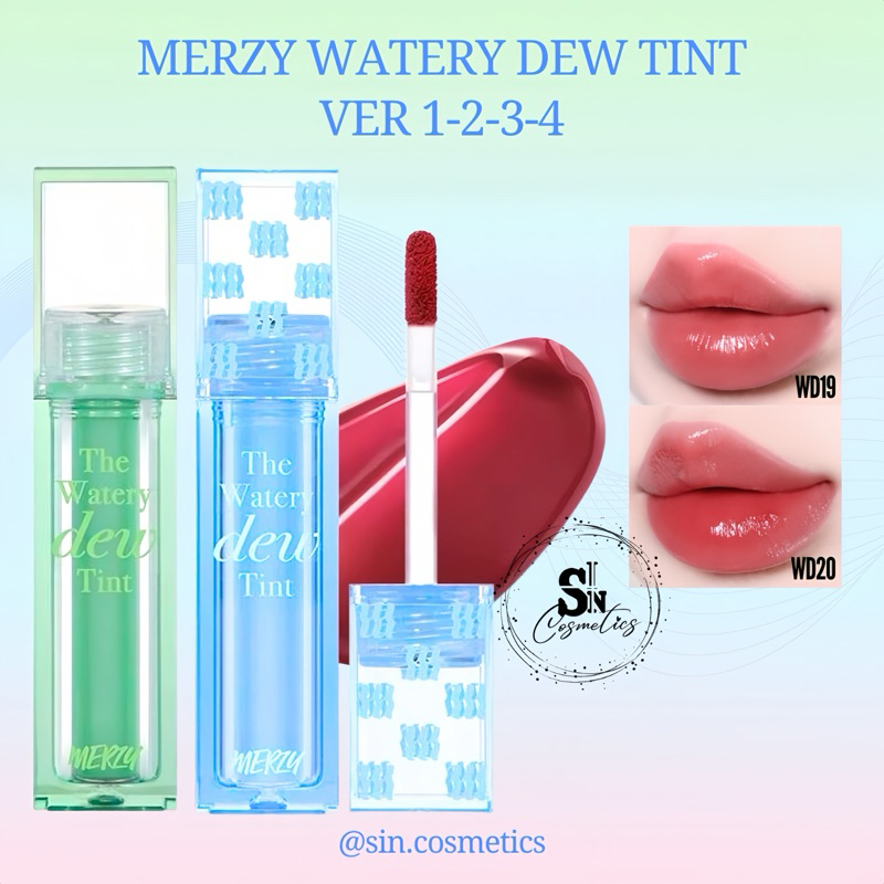 Son Merzy The Watery Dew Tint bản xanh lá, xanh dương Ver 1-2-3-4 ...