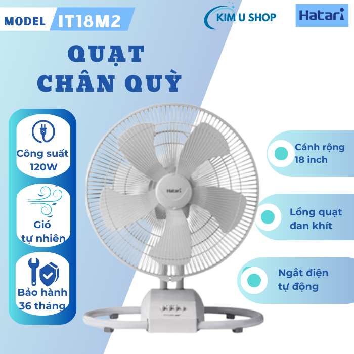 Quạt sàn công nghiệp Thái Lan Hatari IT18M2 - Hàng chính hãng bảo hành ...