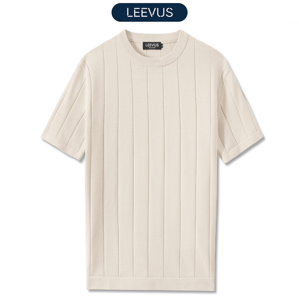 [TẶNG HỘP CHO ĐƠN TỪ 499K] Áo thun cổ tròn len dệt kim STRIPED KNIT ...