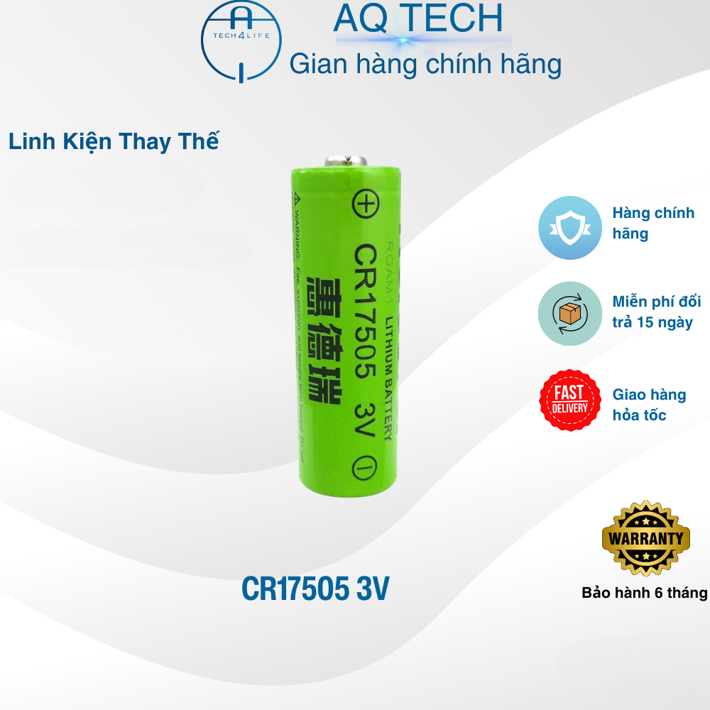 Linh Kiện Thay Thế CR17505 Huideri / CR17450 Huiderui - 2500mAh ...