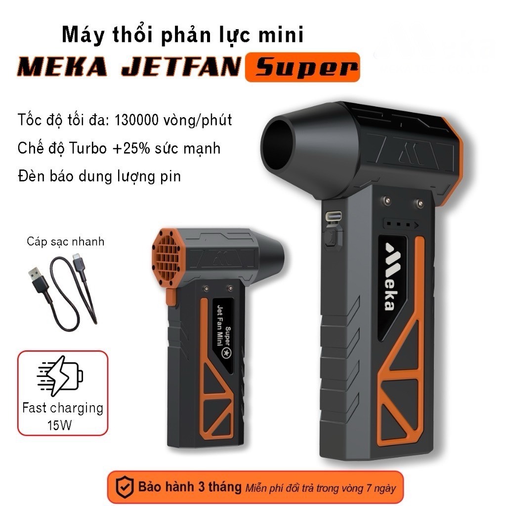Quạt Phản Lực Mini Meka JetFan Super - Máy thổi cầm tay mini công suất ...