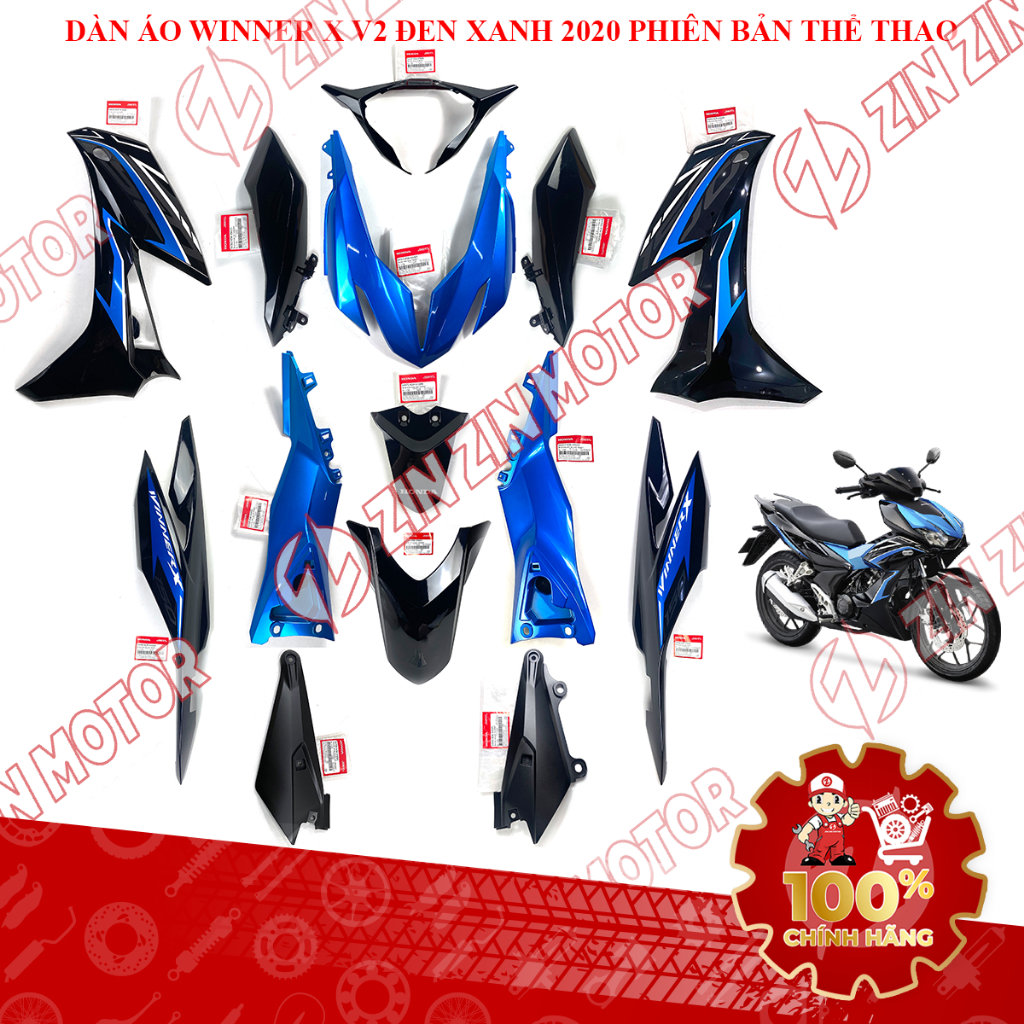 Dàn áo Winner X V2 2020 Đen Xanh Chính Hãng - ZZM | Shopee Việt Nam