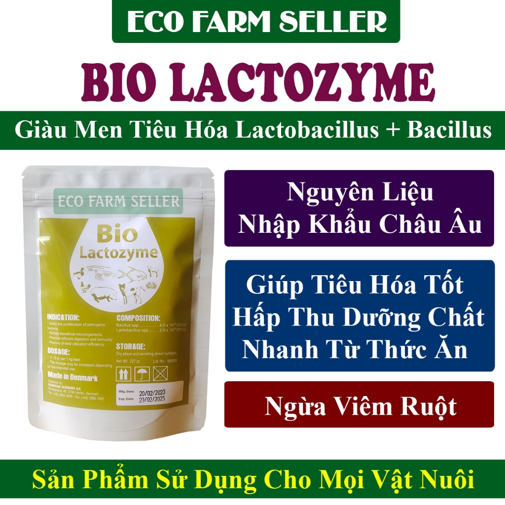 1 Gói 227Gr Lactozyme Giàu Lactobacillus Hỗ Trợ Tiêu Hóa Vật Nuôi ...