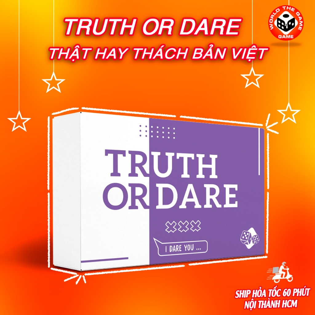 Bộ bài Truth or Dare Thách Hay Thật Cho Nhóm Bạn Tưng Bừng Trong Bữa Tiệc Hàng Cao Cấp | Shopee ...