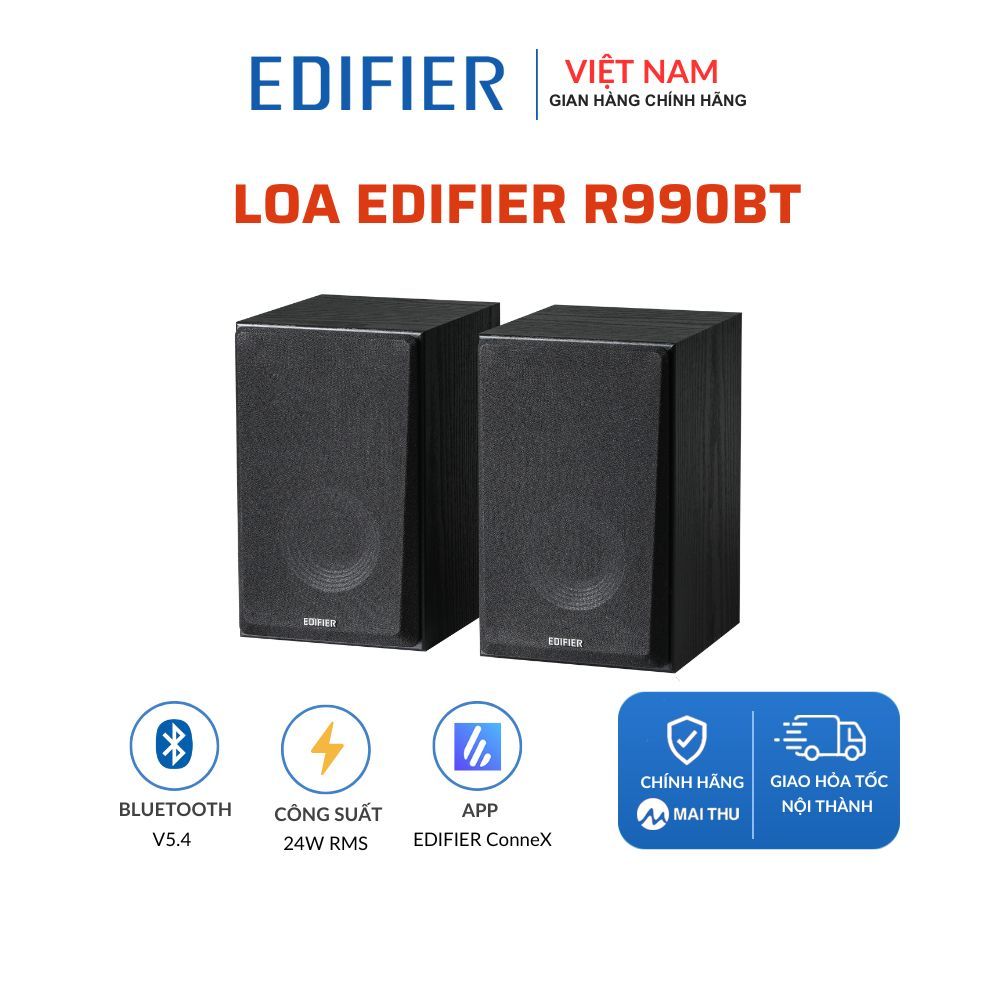 Loa EDIFIER R990BT - Công suất 24W - Bluetooth V5.4 - Chính hãng MAI THU - Bảo hành 15 tháng ...