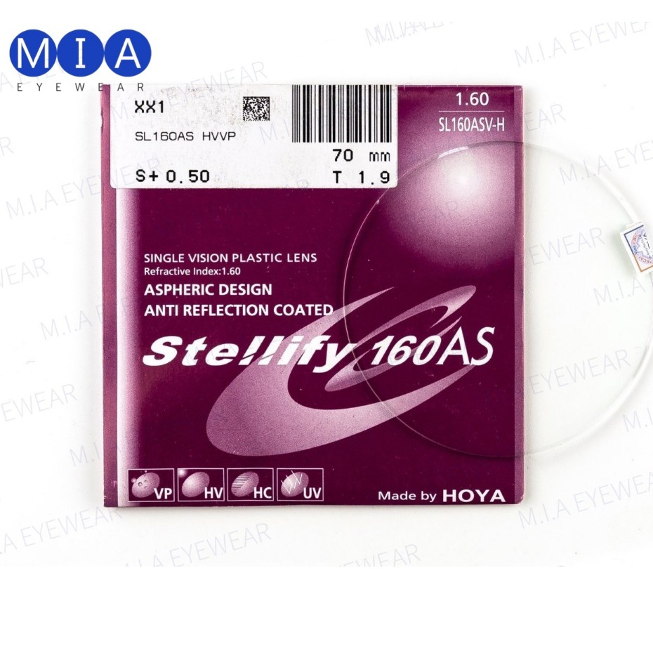 Tròng kính cận HOYA STELLIFY nhật bản chính hãng chống chói chống uv ...