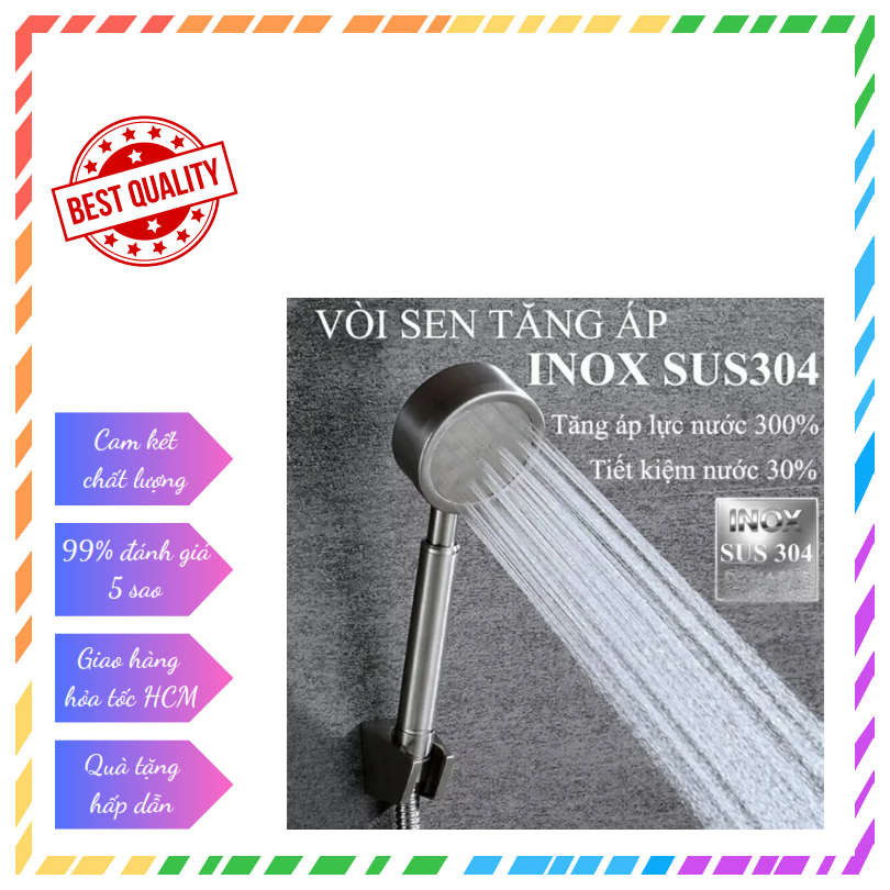 Tay sen tắm vòi hoa sen TĂNG ÁP PK018 có dây sen kèm theo, sáng bóng ...
