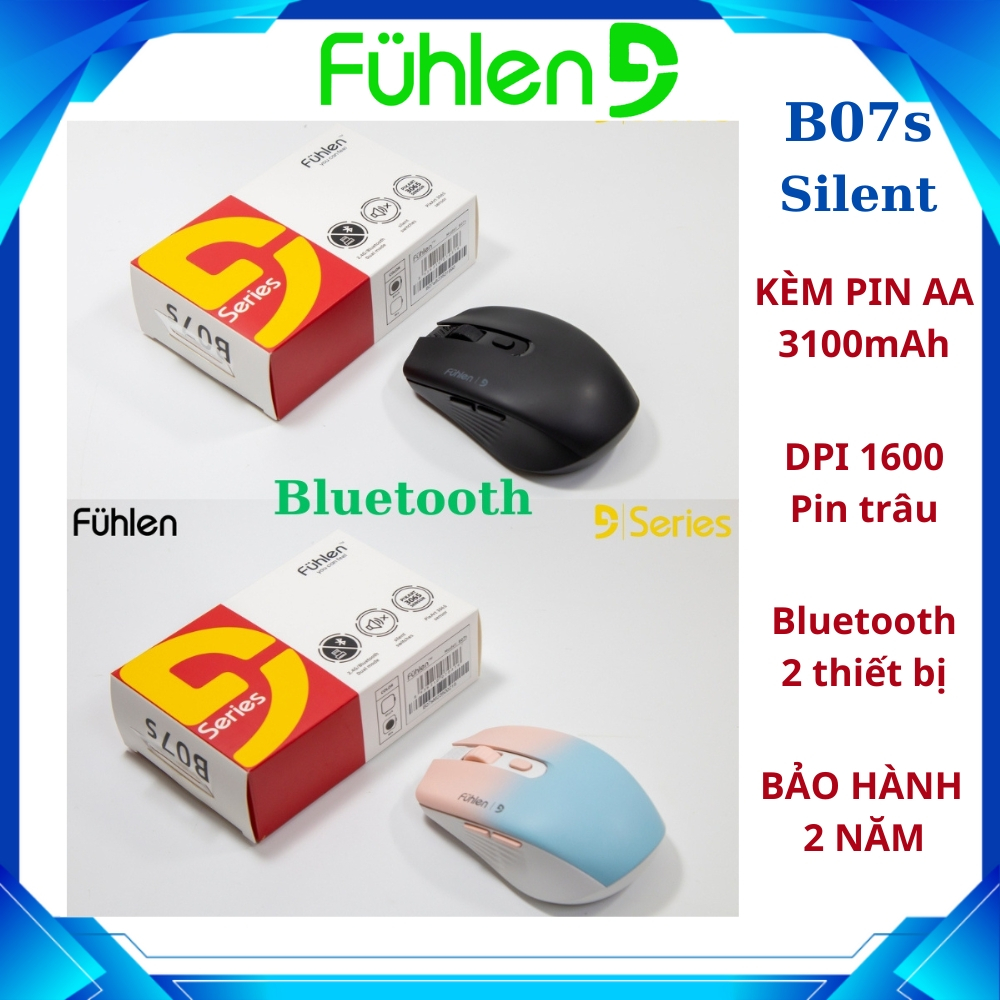 Chuột Bluetooth Silent Fuhlen B07s Dual-mode Bluetooth và wireless 2.4G ...