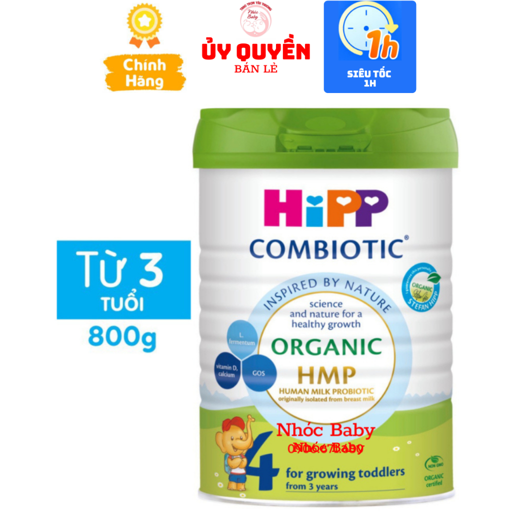 [Mẫu Mới] Sữa HiPP 4 Organic Combiotic 800g dành cho trẻ từ 3 tuổi Date ...
