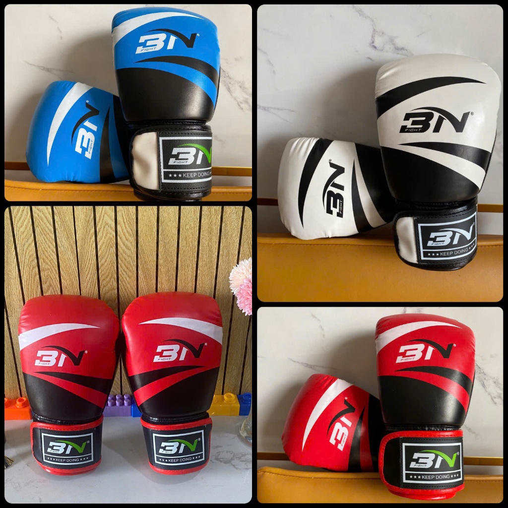 Găng Boxing BN-VN giao hỏa tốc HCM mẩu cổ điển Lõi đúc định hình 3 màu ...