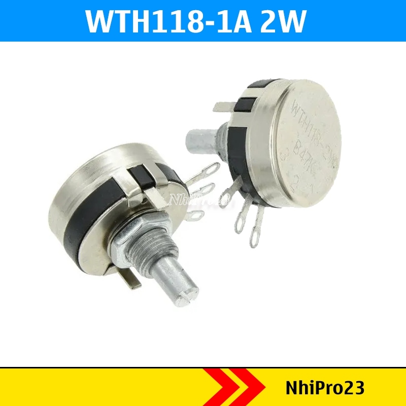 Chiết áp WTH118 2W 1A 1K 10K 100K 2K2 22K 4K7 470K 47K 1M Biến trở 1 ...