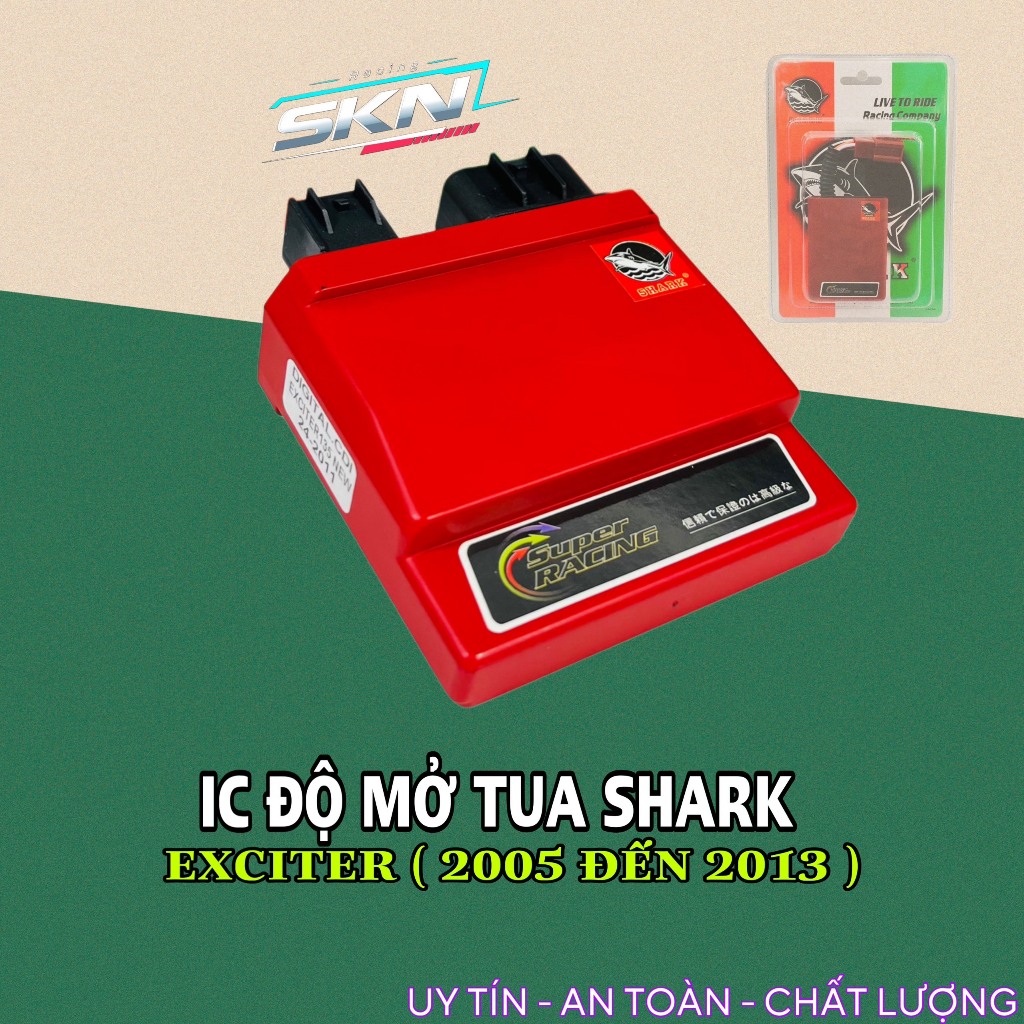 IC SHARK cho xe Exciter 135 mở tua ( ko tăng chỉnh ) + mobin sườn ...