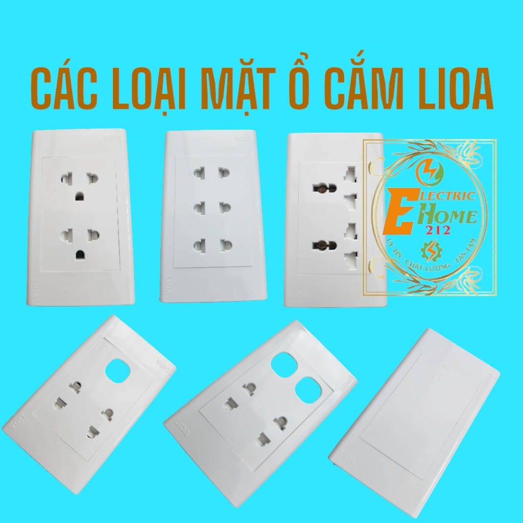 ổ cắm lioa - ổ cắm 2 chấu – ô cắm 3 chấu - ổ cắm có công tắc – 3300W ...