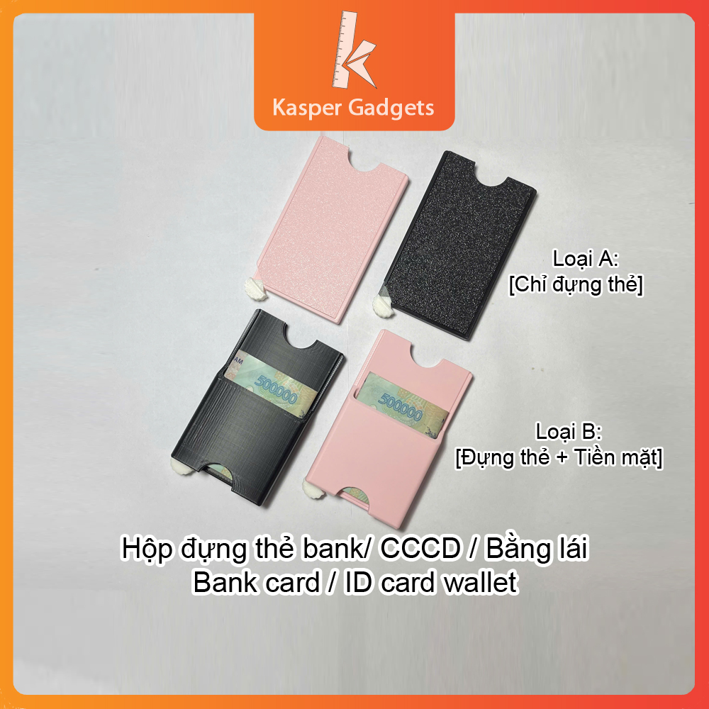 Hộp đựng thẻ ngân hàng / CCCD / Bằng lái / Credit cards and cash wallet ...