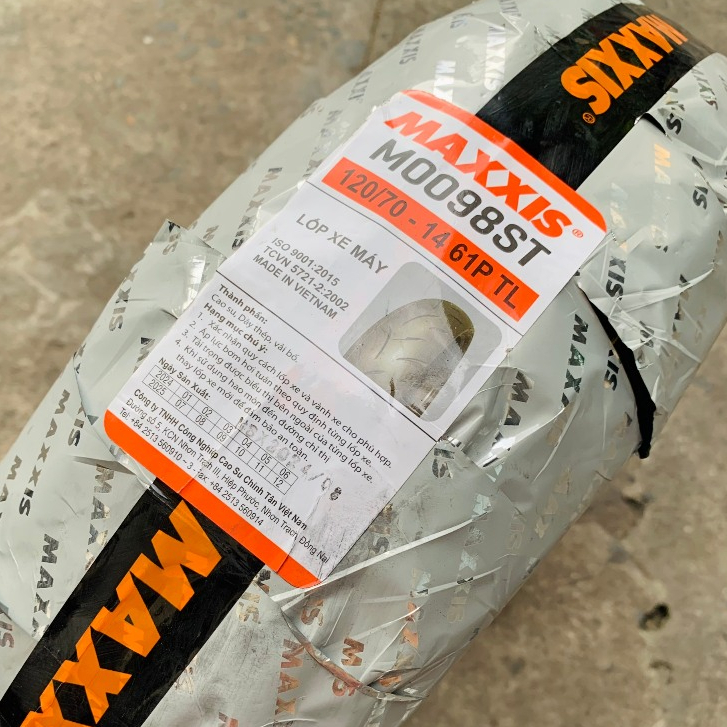 (M0098ST 120/70-14) Vỏ Maxxis mã M0098ST size 120/70-14 61P cho PCX 2018, Vario 160 và Click 160 ...