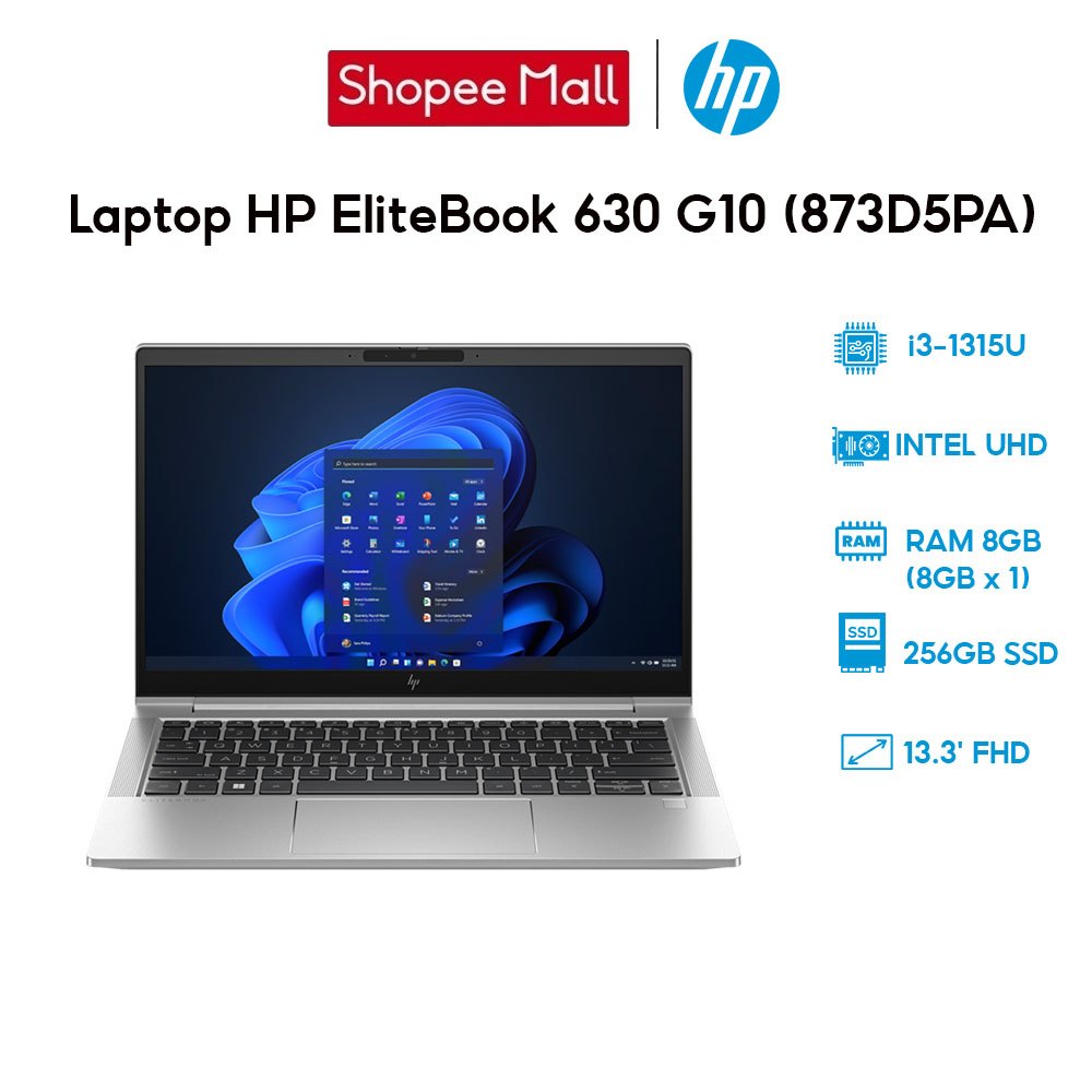 Laptop HP EliteBook 630 G10 873D5PA i3-1315U | 8GB | 256GB | 13.3' FHD ...
